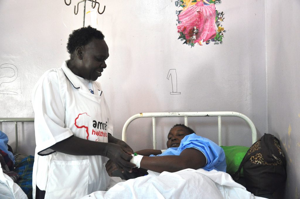Rebecca is attended by a nurse at Narok hospital – Amref Health Africa ...