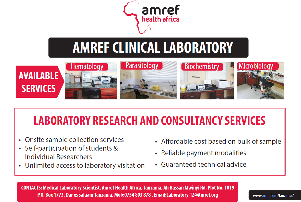 Laboratory Analysis Services for Research and Survey Samples at Amref ...