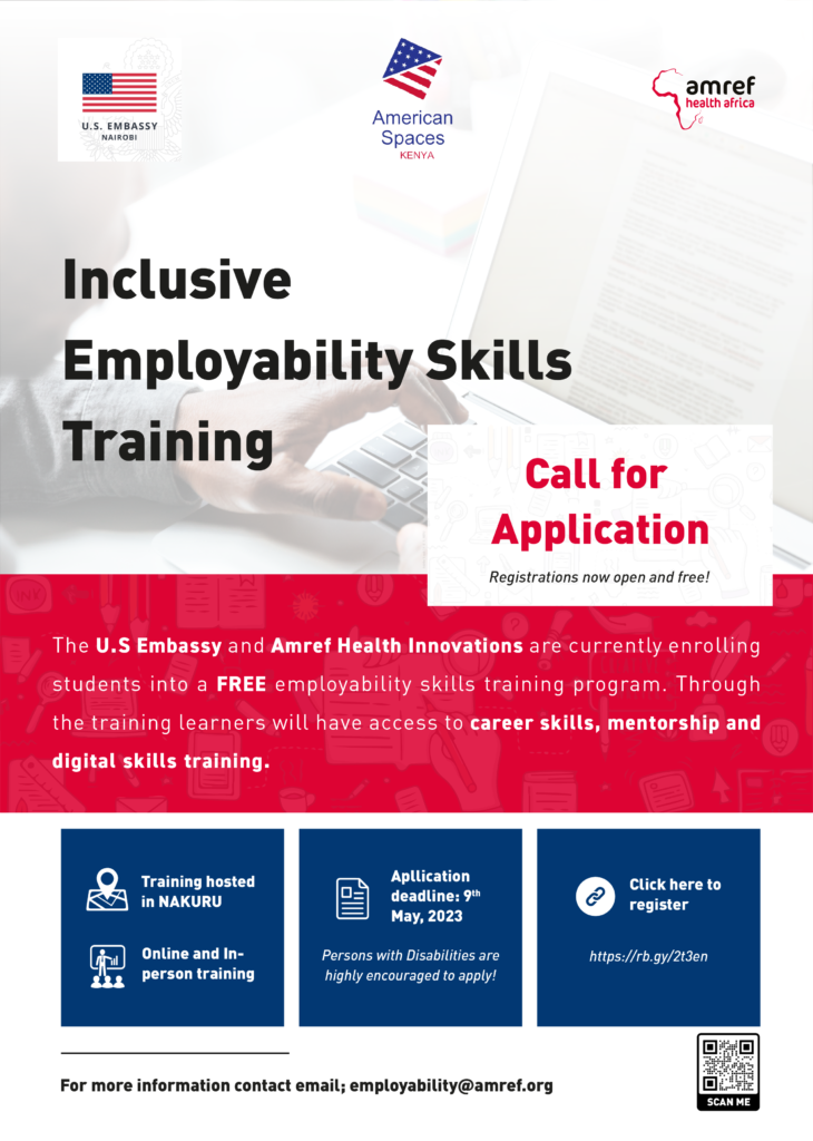 Inclusive Work Readiness Program with US Embassy – Amref Health Africa